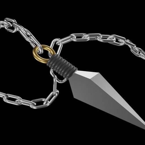 Scorpion's Classic Kunai and Chain Mortal Kombat 3D - Etsy Australia