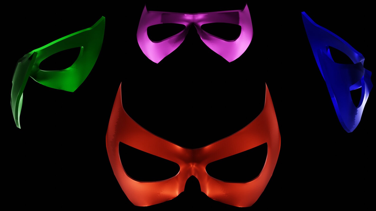 Robin / Nightwing Mask 3D Model STL File - Etsy