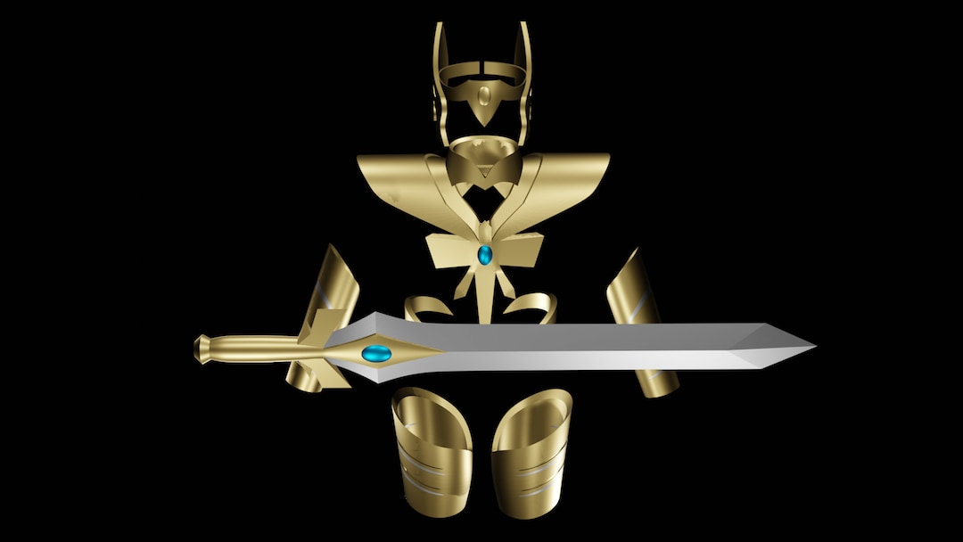 She-ra Season 5 Armour, Crown, and Sword 3D Model (STL File) - Etsy
