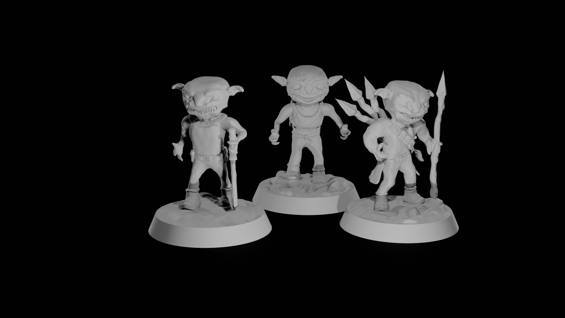 Goblin Warrior Pack Gaming Miniatures 3D Model STL Files - Etsy