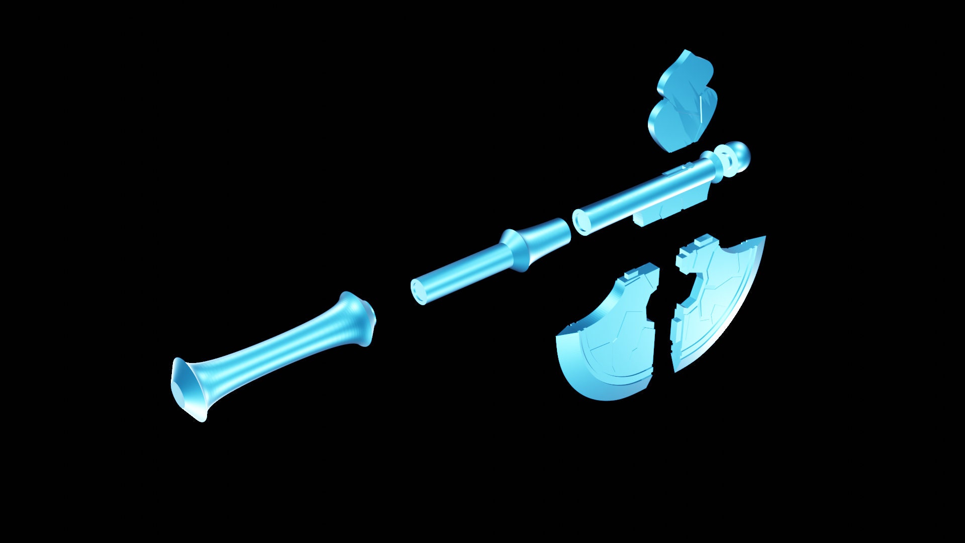 Sub-zero War Axe Mortal Kombat 11 3D Model STL File | Etsy