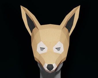 PAPERCRAFT MASK PDF Diy Masquerade Template Bear Costume | Etsy