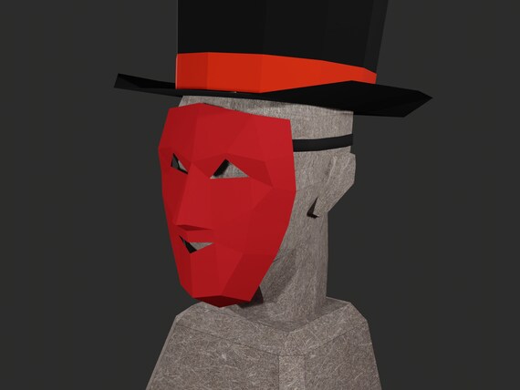 Magician Costume DIY PAPERCRAFT Mask PDF Diy Masquerade | Etsy