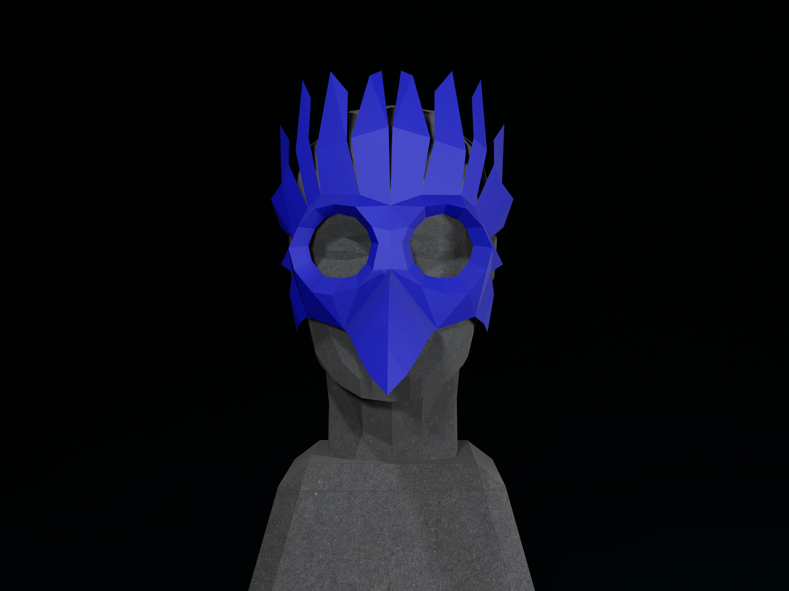 PAPERCRAFT MASK PDF Template 3D Masquerade Costume for - Etsy