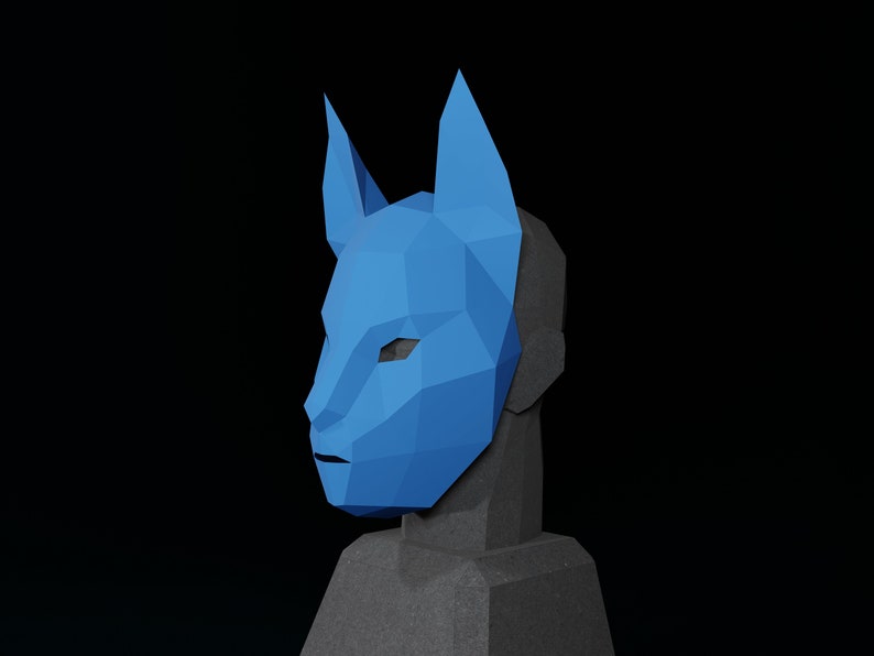 ANUBIS PAPERCRAFT MASK- Diy Egiptian God Masquerade, Easy Costume - Etsy