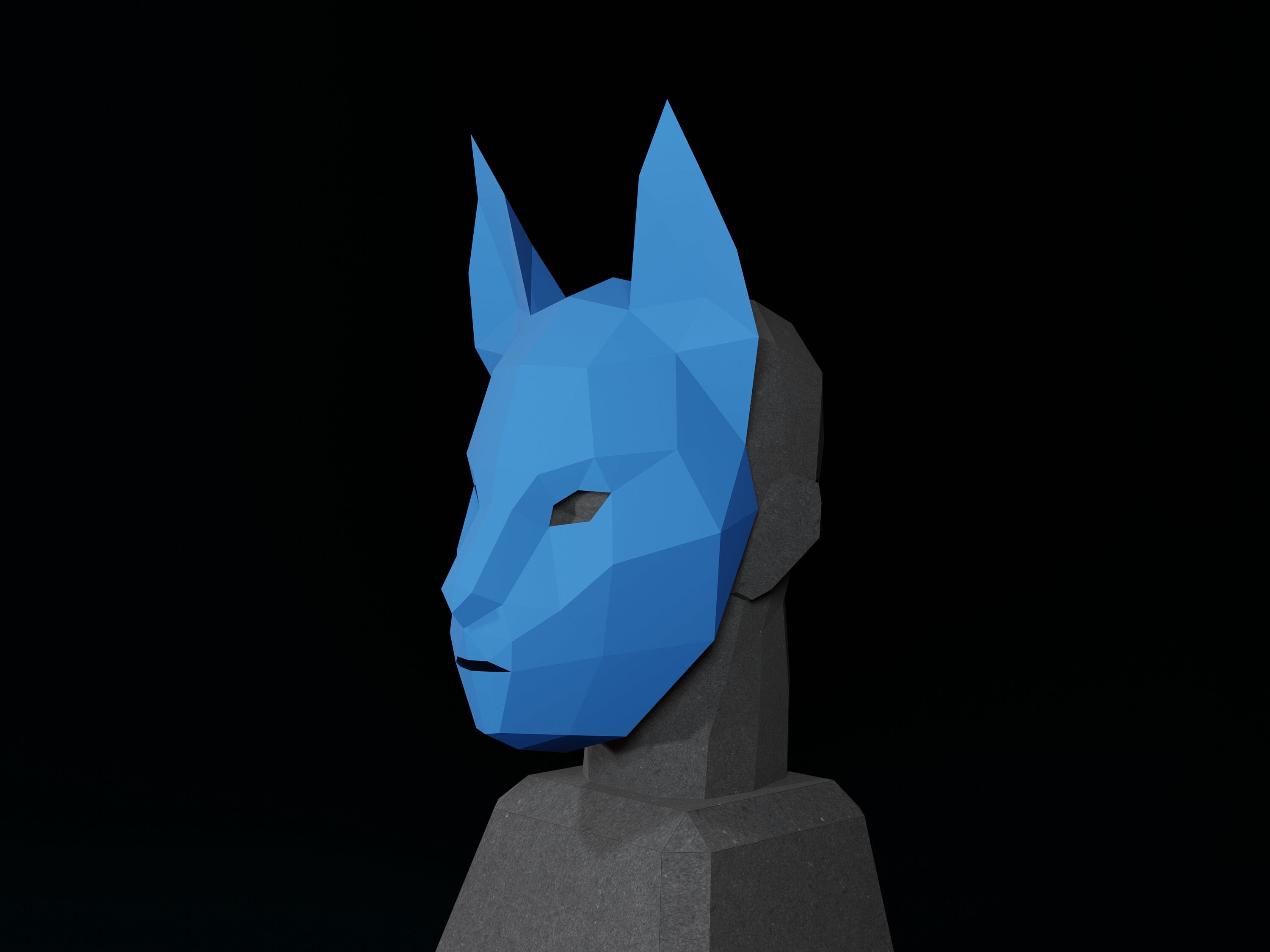 ANUBIS PAPERCRAFT MASK Diy Egiptian God Masquerade, Easy Costume - Etsy