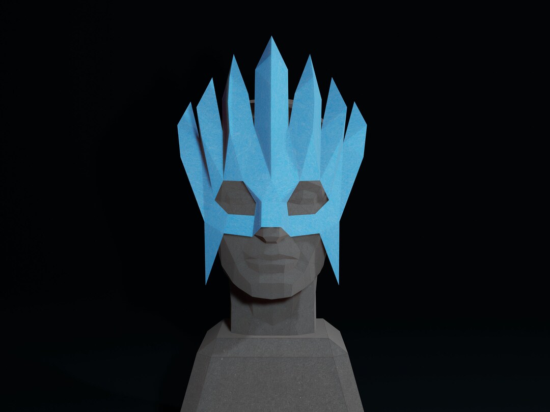 PAPERCRAFT MASK PDF Template- 3D Masquerade Costume for Halloween - Etsy