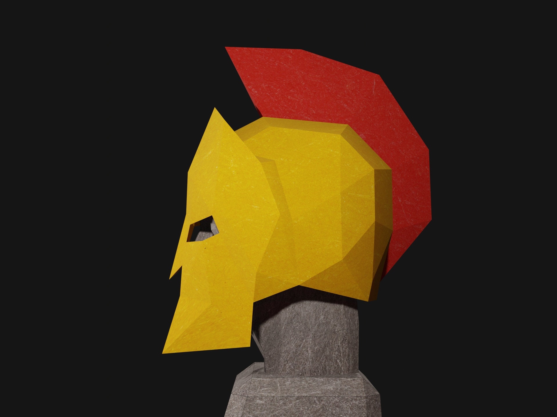 PAPERCRAFT HELMET PDF- Diy "spartan" Masquerade Template - Make Your ...