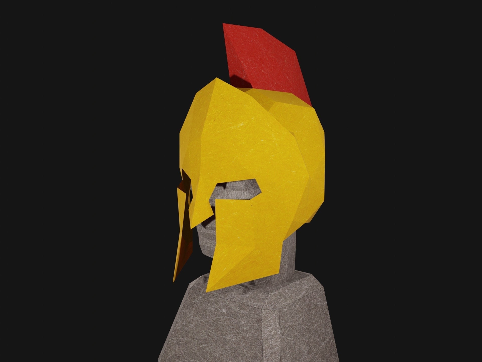 PAPERCRAFT HELMET PDF- Diy "spartan" Masquerade Template - Make Your ...
