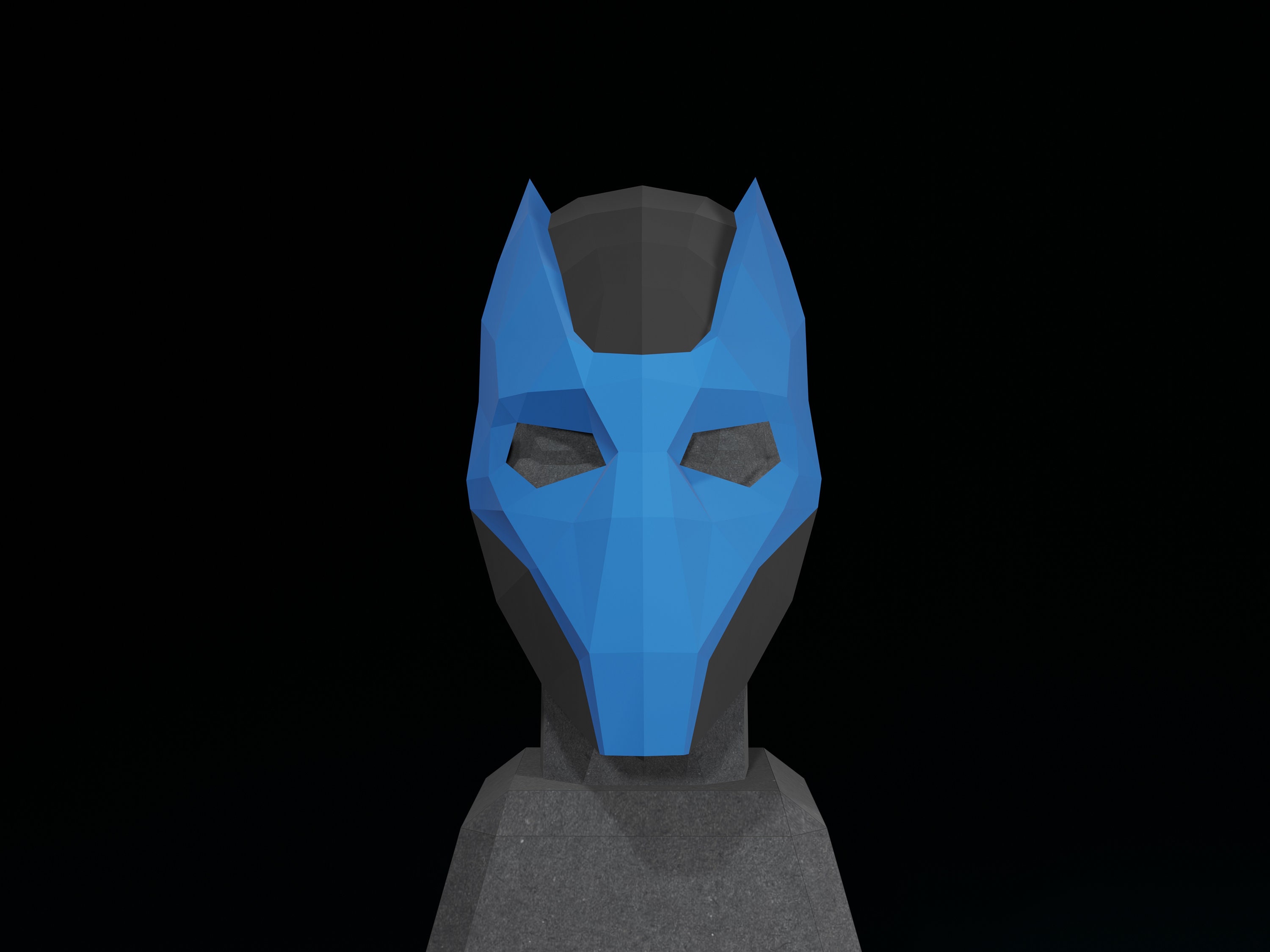 PAPERCRAFT MASK PDF Template- 3D Masquerade Costume for Halloween ...