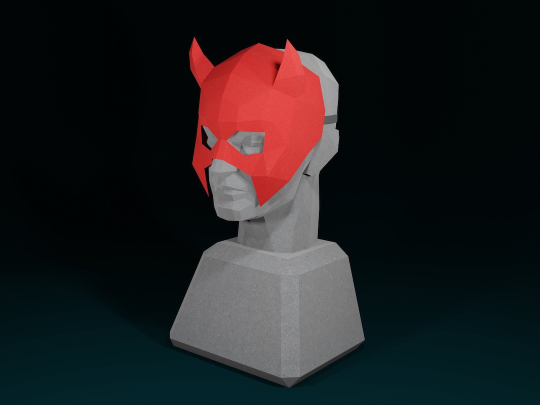 PAPERCRAFT MASK PDF- Diy Masquerade Template - Demon Costume - Carnival ...