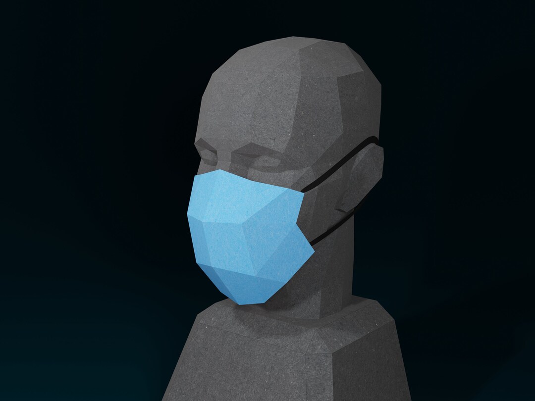 PAPERCRAFT MASK PDF -simple 3D Filter Mask Template- Easy Doctor ...