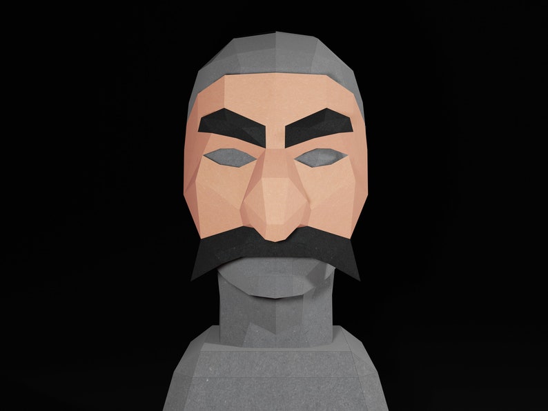 PAPERCRAFT MASK PDF- Diy Masquerade Template -nose and Mustache Face ...