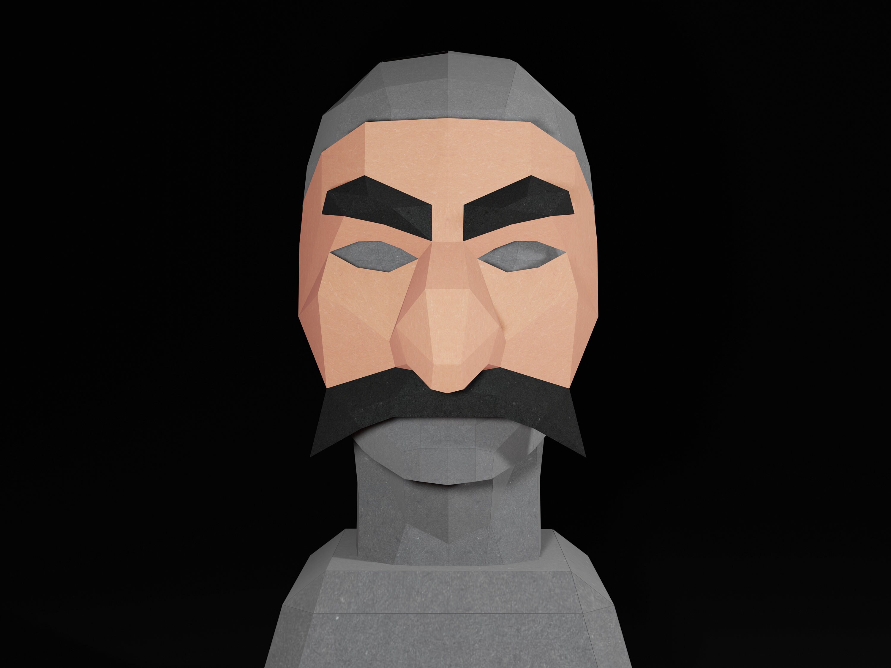 PAPERCRAFT MASK PDF- Diy Masquerade Template -nose and Mustache Face ...