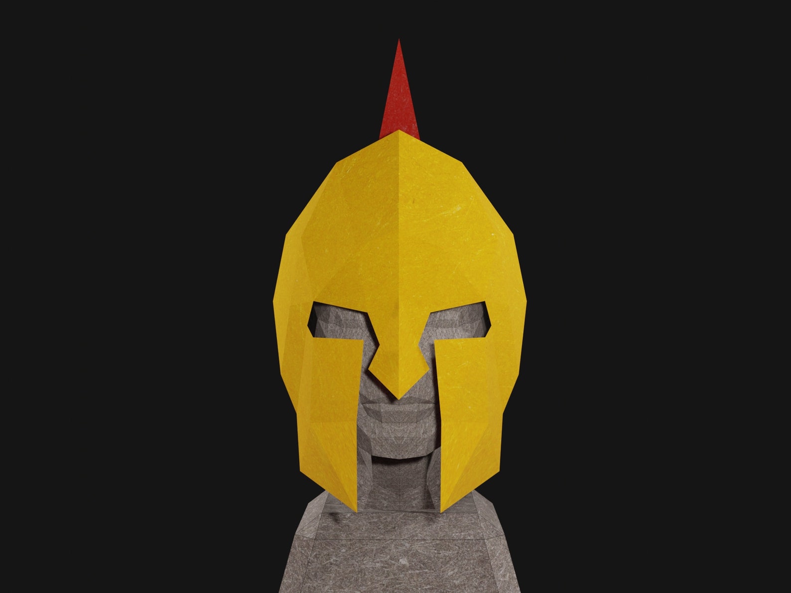 PAPERCRAFT HELMET PDF Diy spartan Masquerade | Etsy