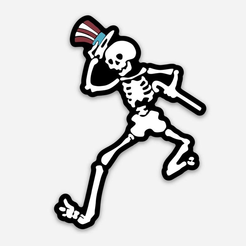 Skeleton Sticker - Etsy