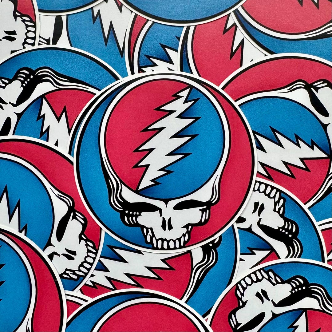Grateful Dead Steal Your Face Sticker Stealie - 2.5" - Etsy