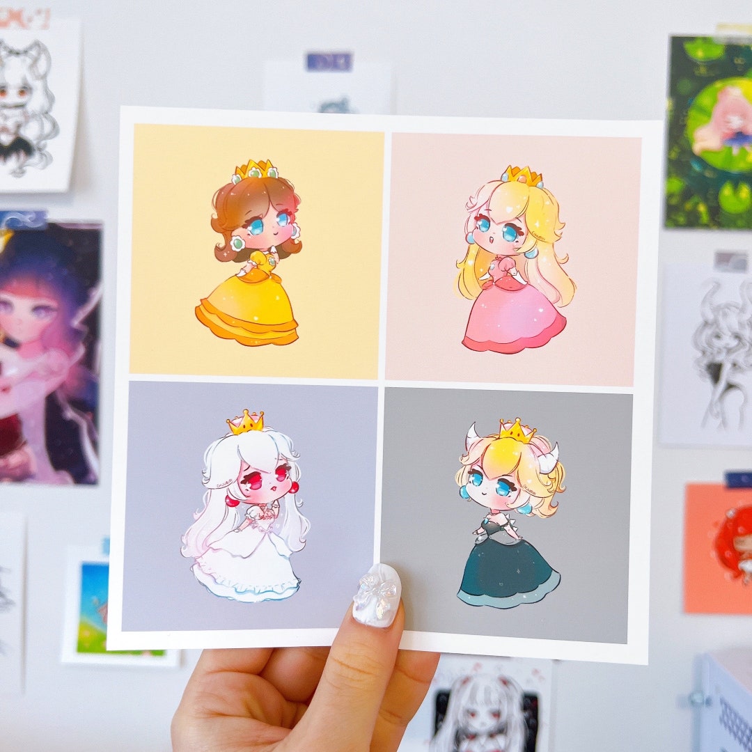 Boosette Bowsette Kawaii Anime Wall Art Christmas - Etsy