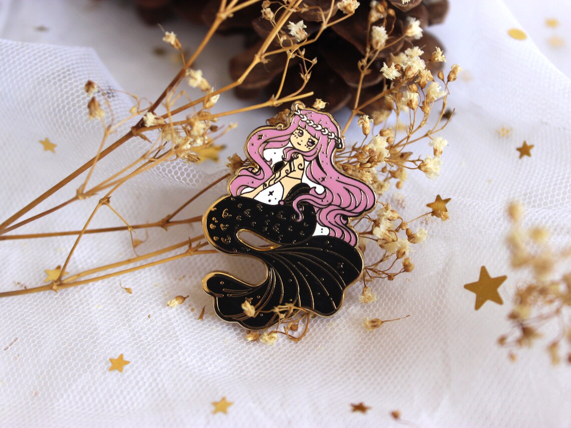 LIMITED EDITION Mermaid Enamel Pin Halloween Decor Kawaii - Etsy