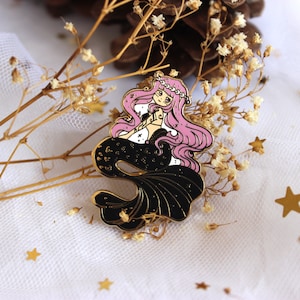 LIMITED EDITION Mermaid Enamel Pin Halloween Decor Kawaii Anime Jacket ...