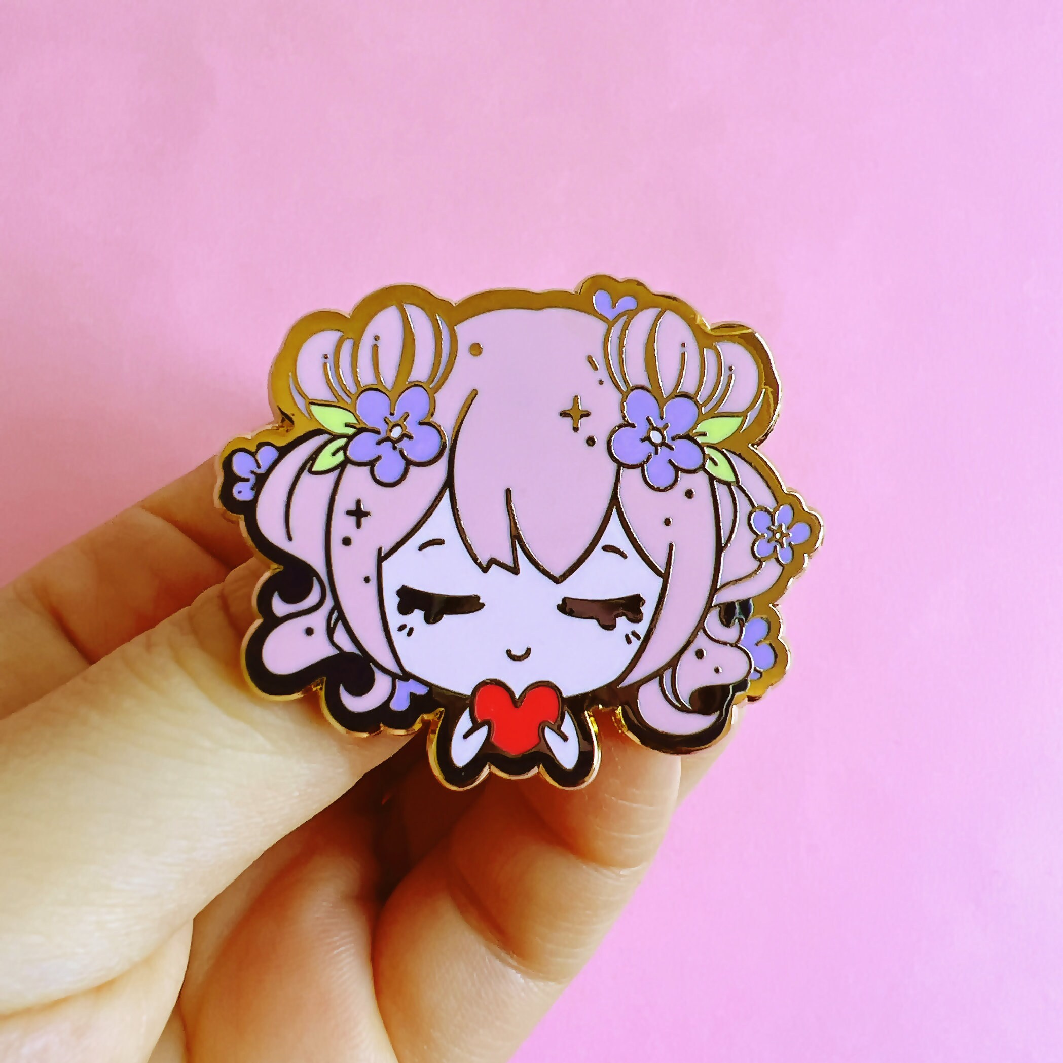 LIMITED EDITION Flower Girl Pins Kawaii Anime Jacket Pin - Etsy Australia