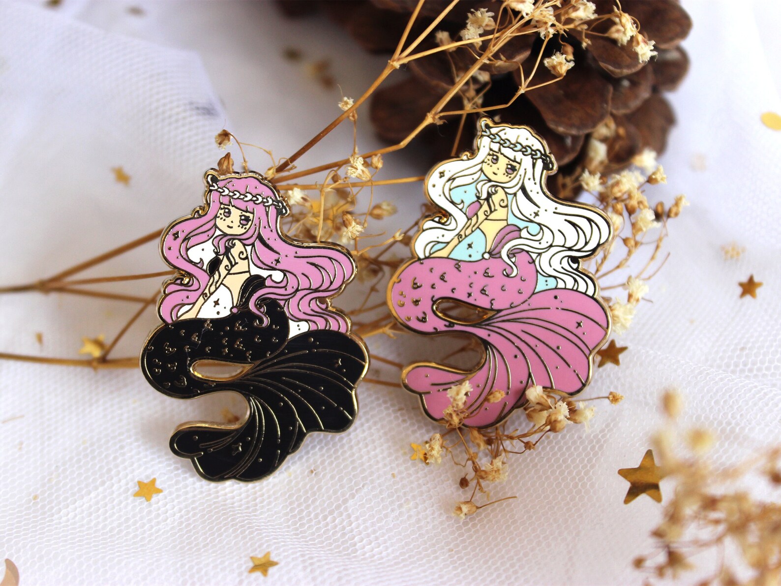 LIMITED EDITION Mermaid Enamel Pin Halloween Decor Kawaii - Etsy