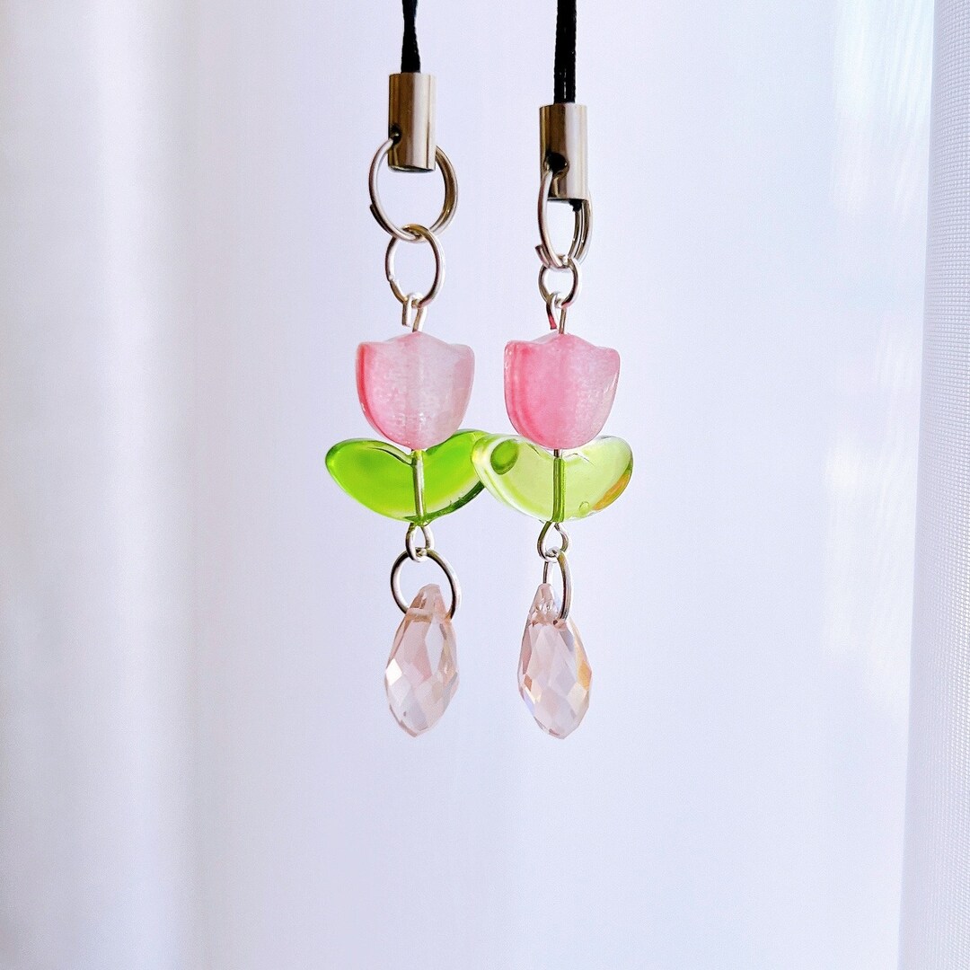 Tulip Charm Dangle Drop Phone Charms Handmade Charms Birthday ...
