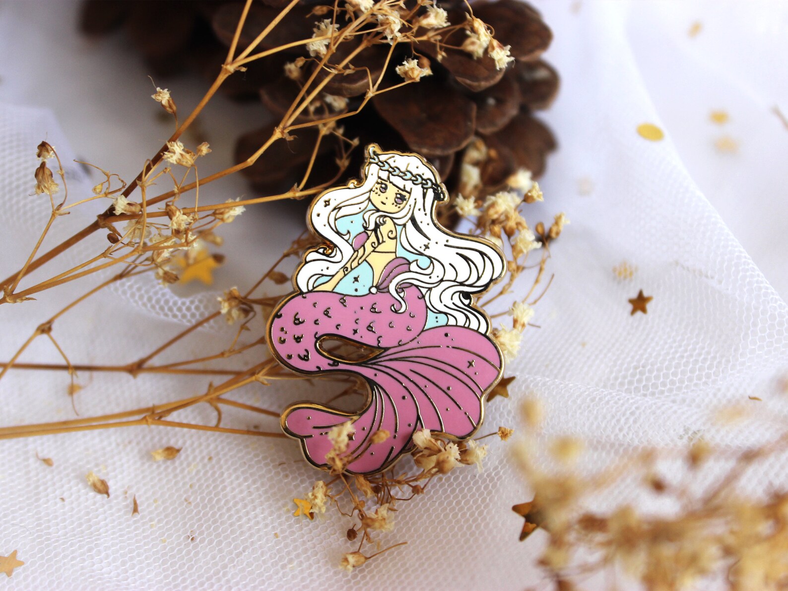 LIMITED EDITION Mermaid Enamel Pin Halloween Decor Kawaii - Etsy