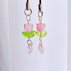 Tulip Charm Dangle Drop Phone Charms Handmade Charms Birthday ...