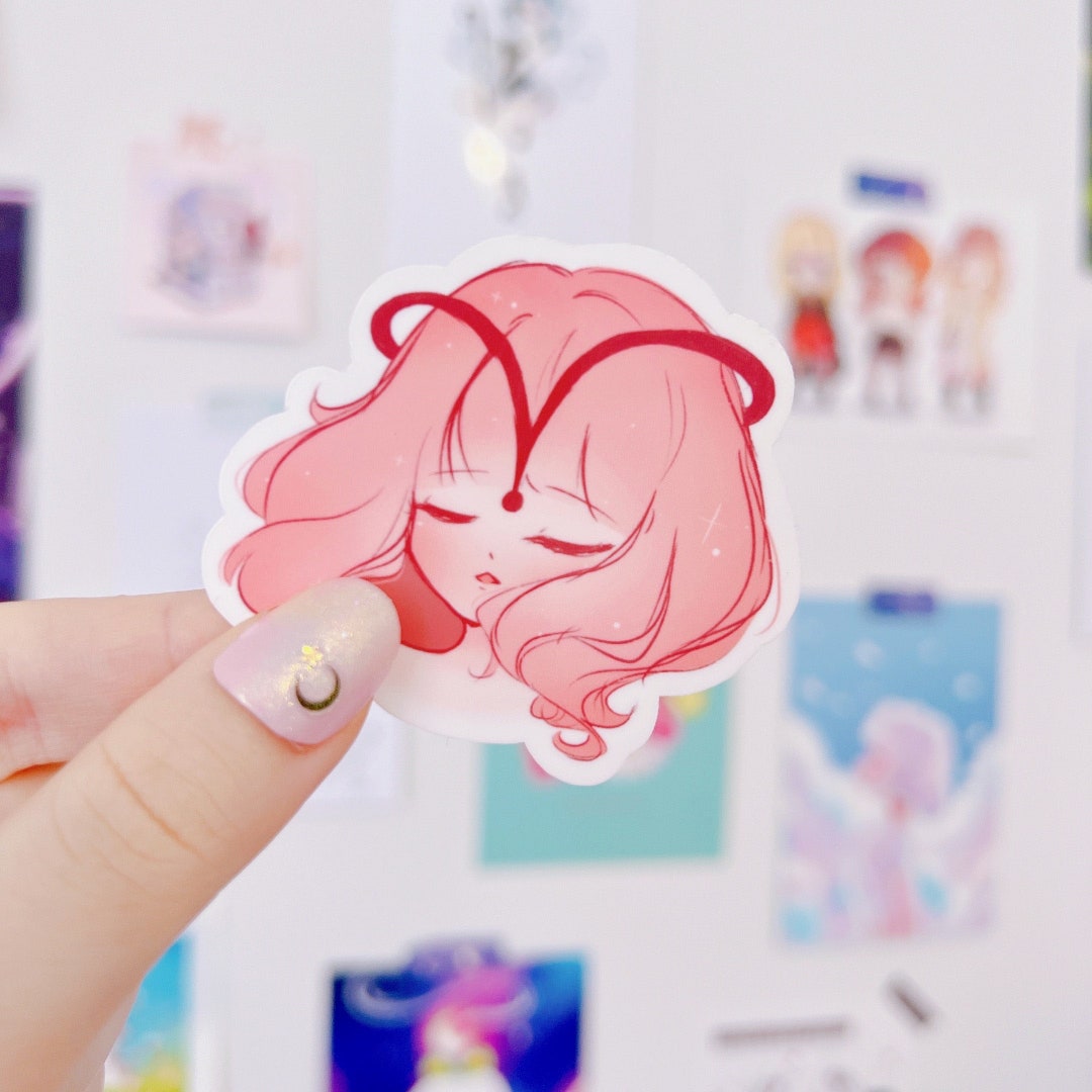 Zodiac Star Sign Sticker Glossy Decal Mythical Stickers Kawaii Anime ...