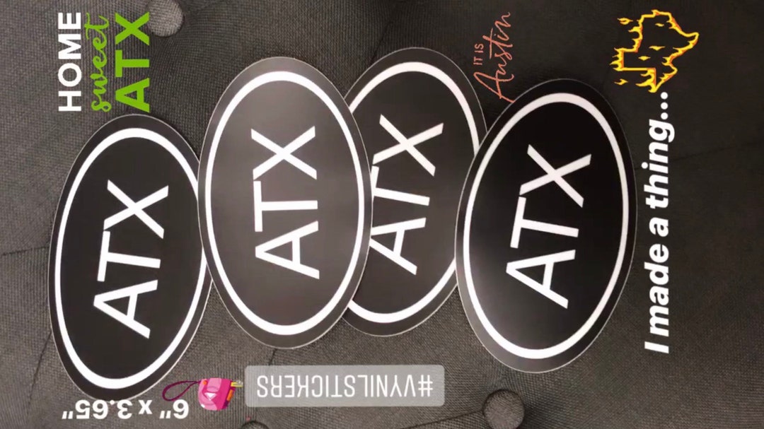 Individual ATX Vinyl Sticker - Etsy