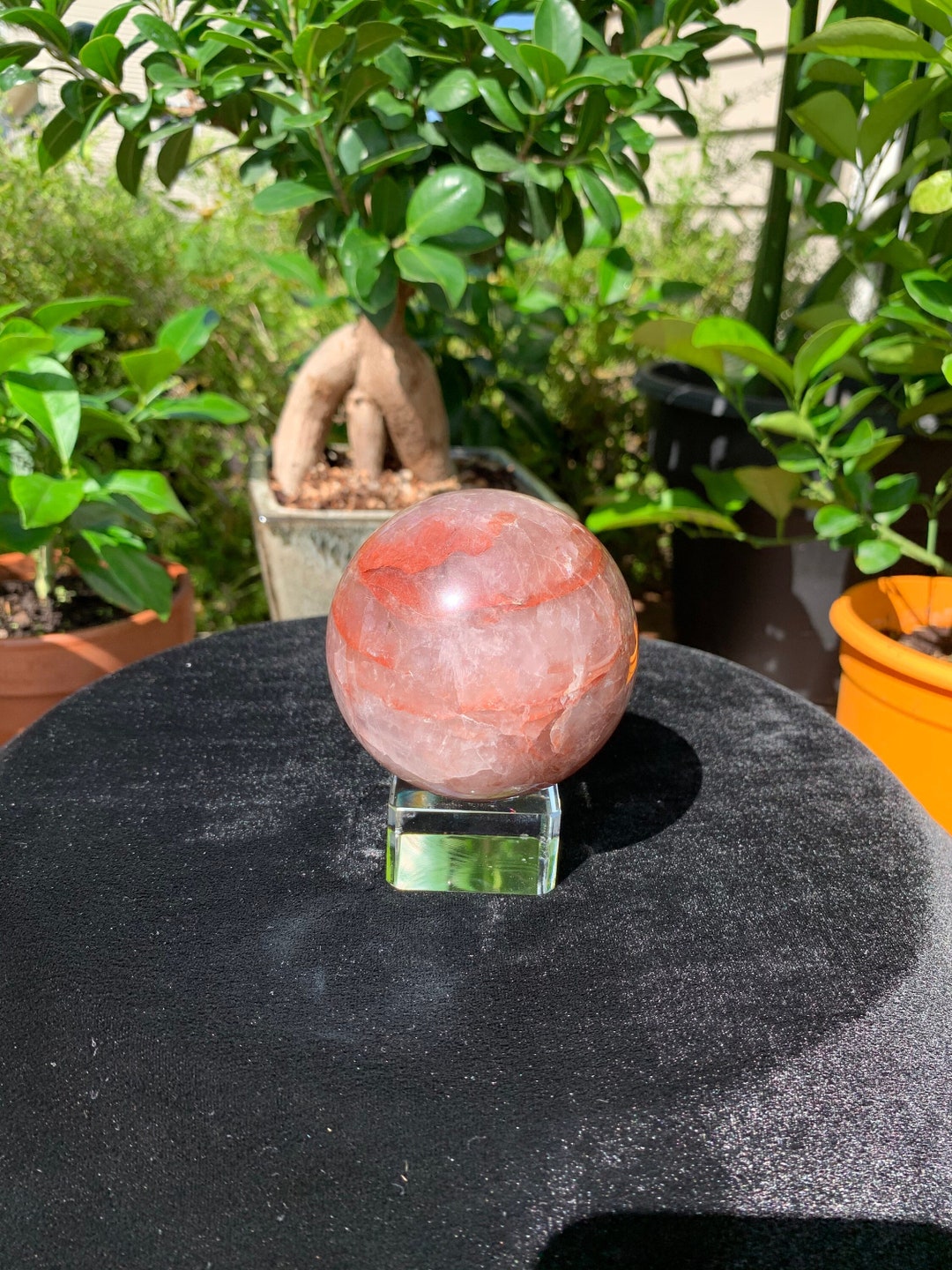 Red Quartz Sphere - Etsy