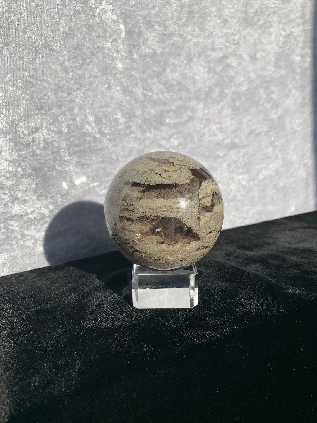 Remarkable Cavernous Lodolite Sphere With Stand - Etsy