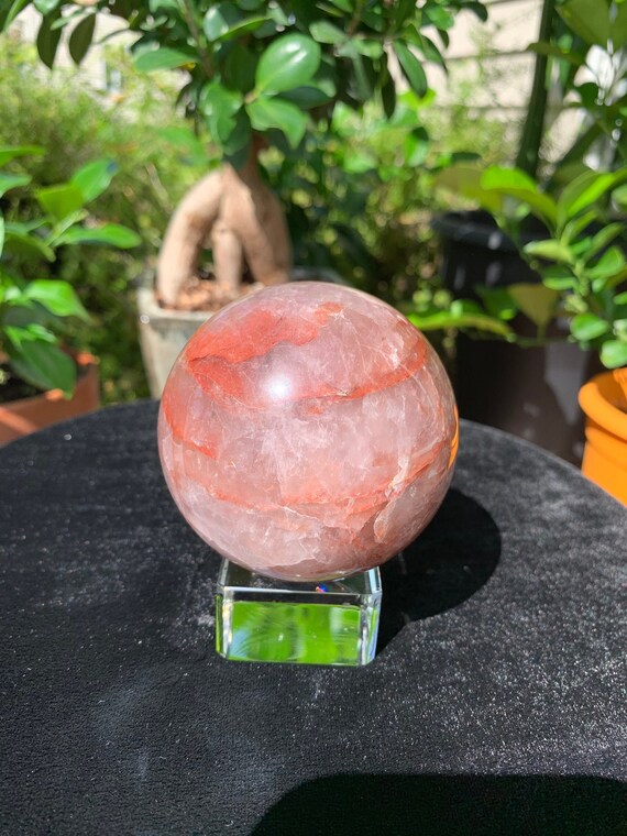Red Quartz Sphere | Etsy