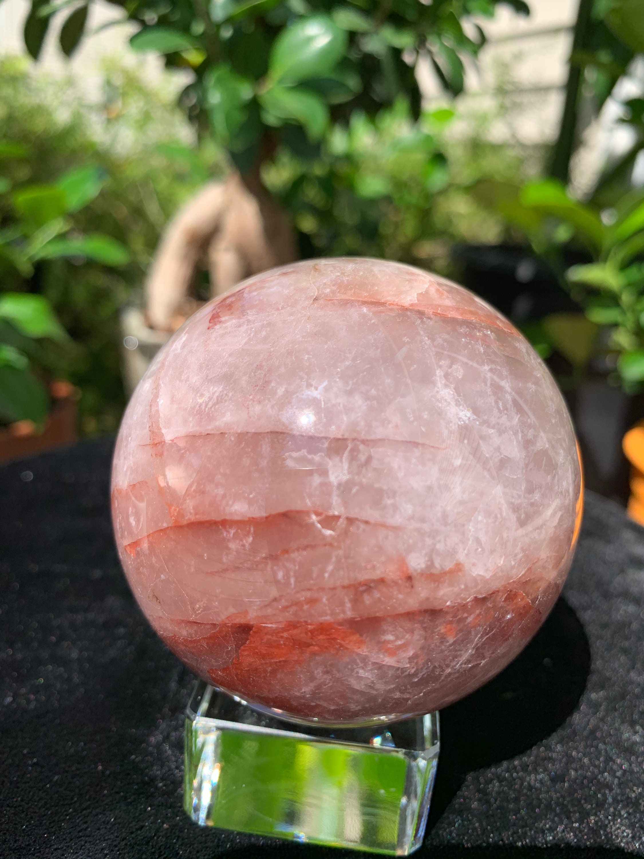 Red Quartz Sphere - Etsy