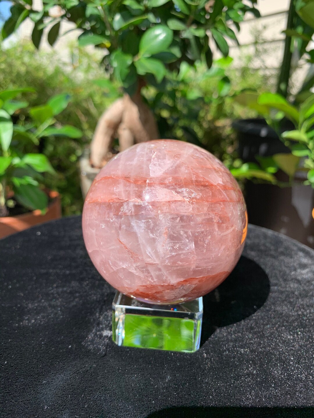 Red Quartz Sphere - Etsy