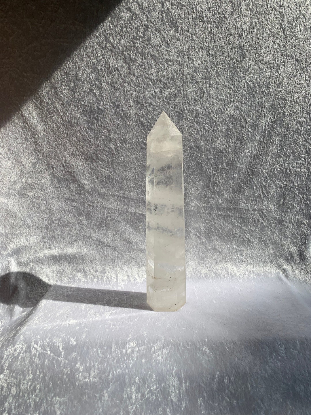 Large Clear Phantom Quartz Tower: Polished Layered Crystal - Etsy