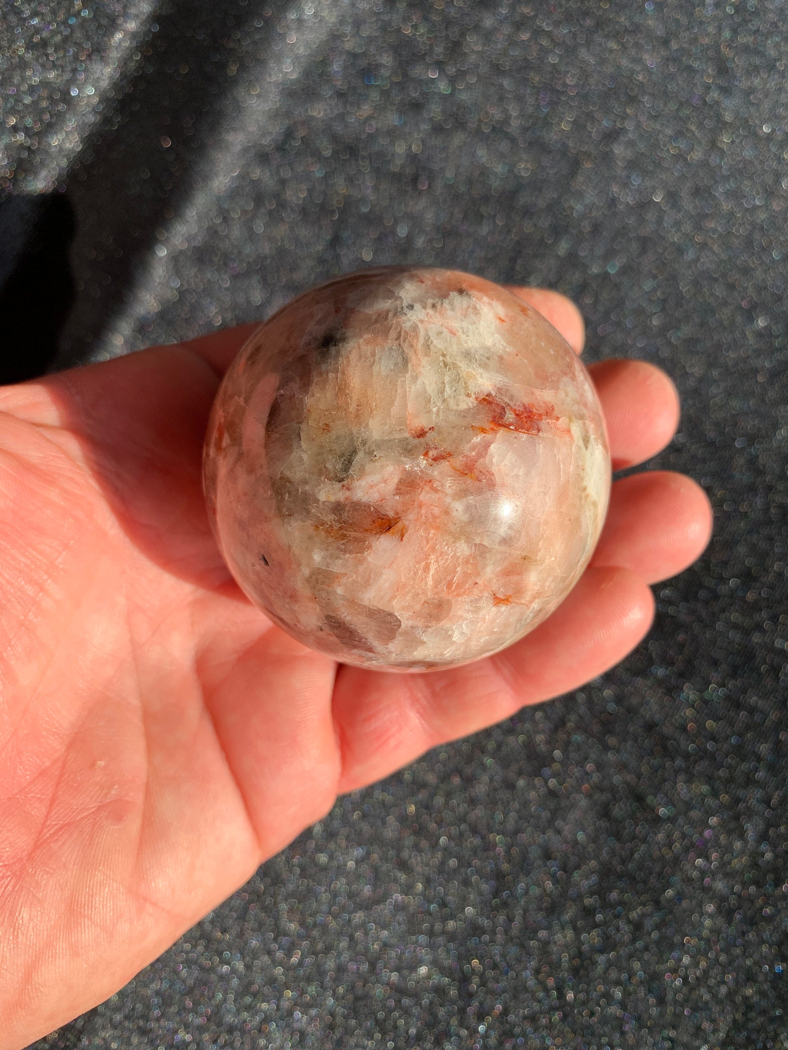 Red Quartz Sphere With Stand - Etsy