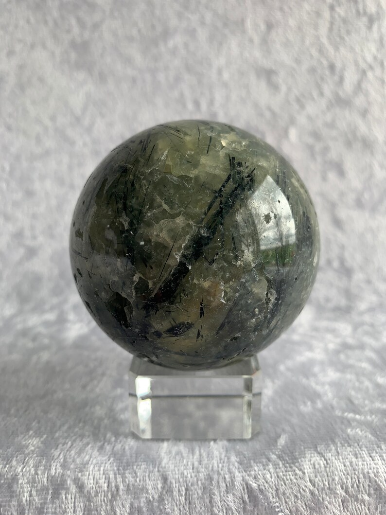 Druzy Prehnite Sphere With Stand - Etsy