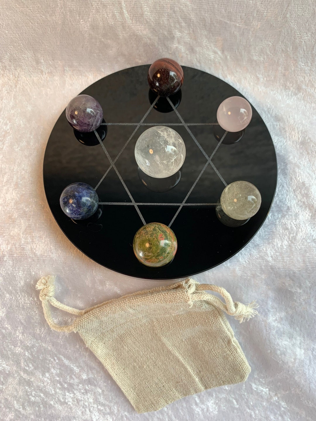 Sacred Geometry & Chakra Sphere Display Set With Sphere Travel - Etsy