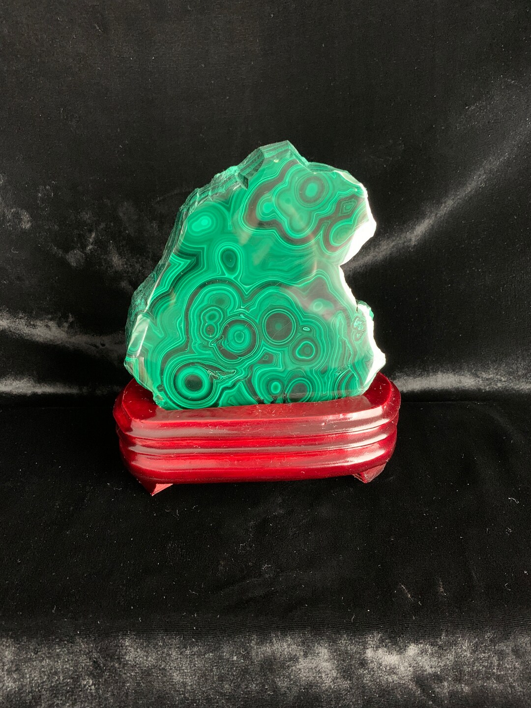 Malachite Slab Specimen With Stand - Etsy