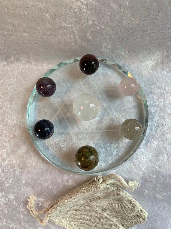 Sacred Geometry & Chakra Sphere Display Set With Sphere Travel - Etsy
