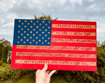 Engraved Chevrolet American Flag - Etsy