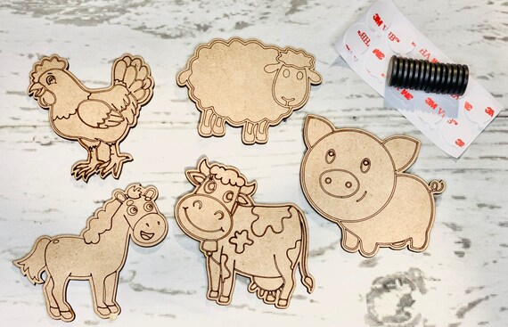 DIY Farm Magnet Set - Etsy