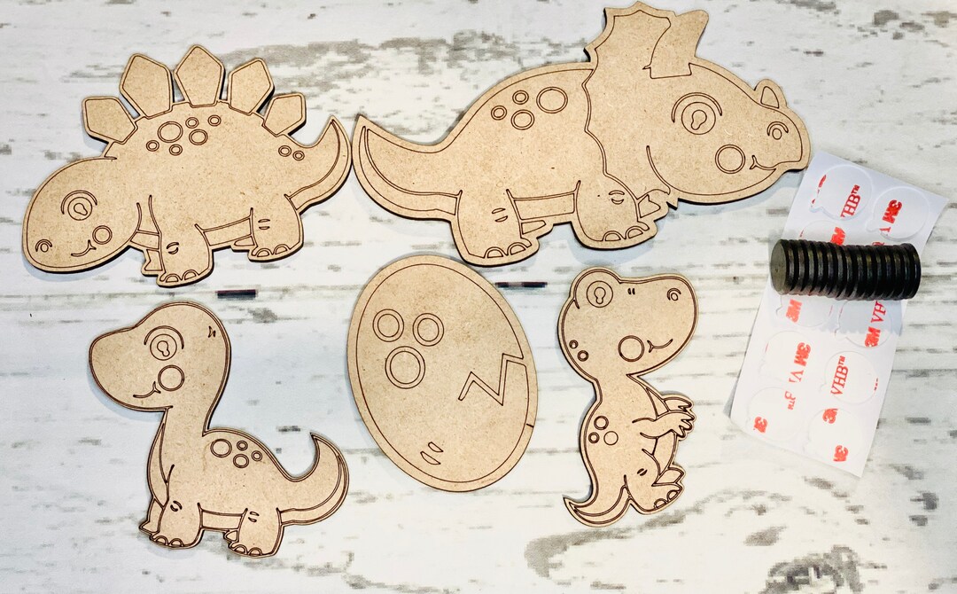 DIY Dinosaur Magnet Set - Etsy
