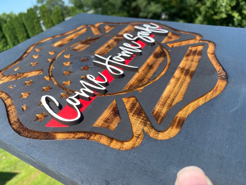 Firefighter Sign First Responder Sign Firefighter Badge | Etsy