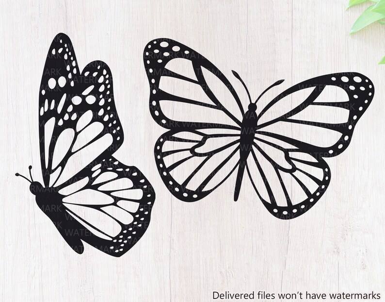 Papillon svg papillons svg silhouette papillon dxf eps | Etsy