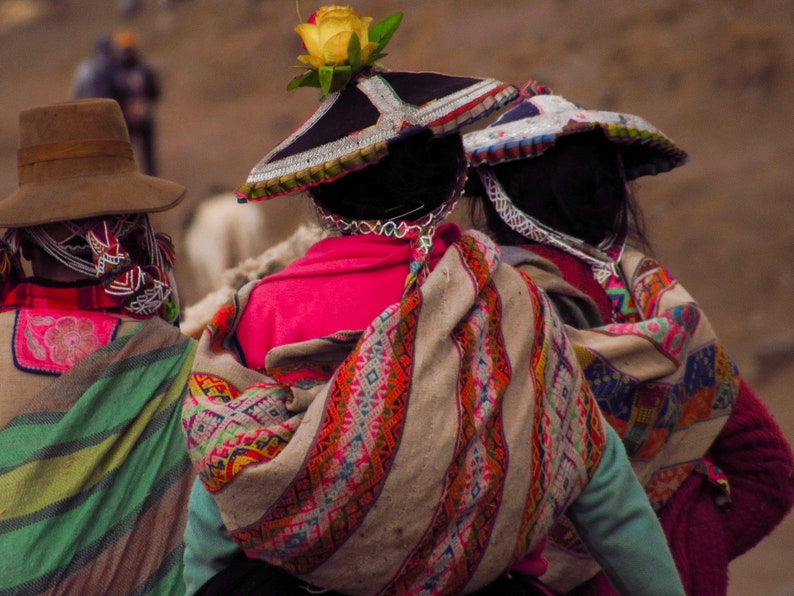 Inca Ladies, Travel Photography, Peru, Matted Framed Art, Wall Art, - Etsy