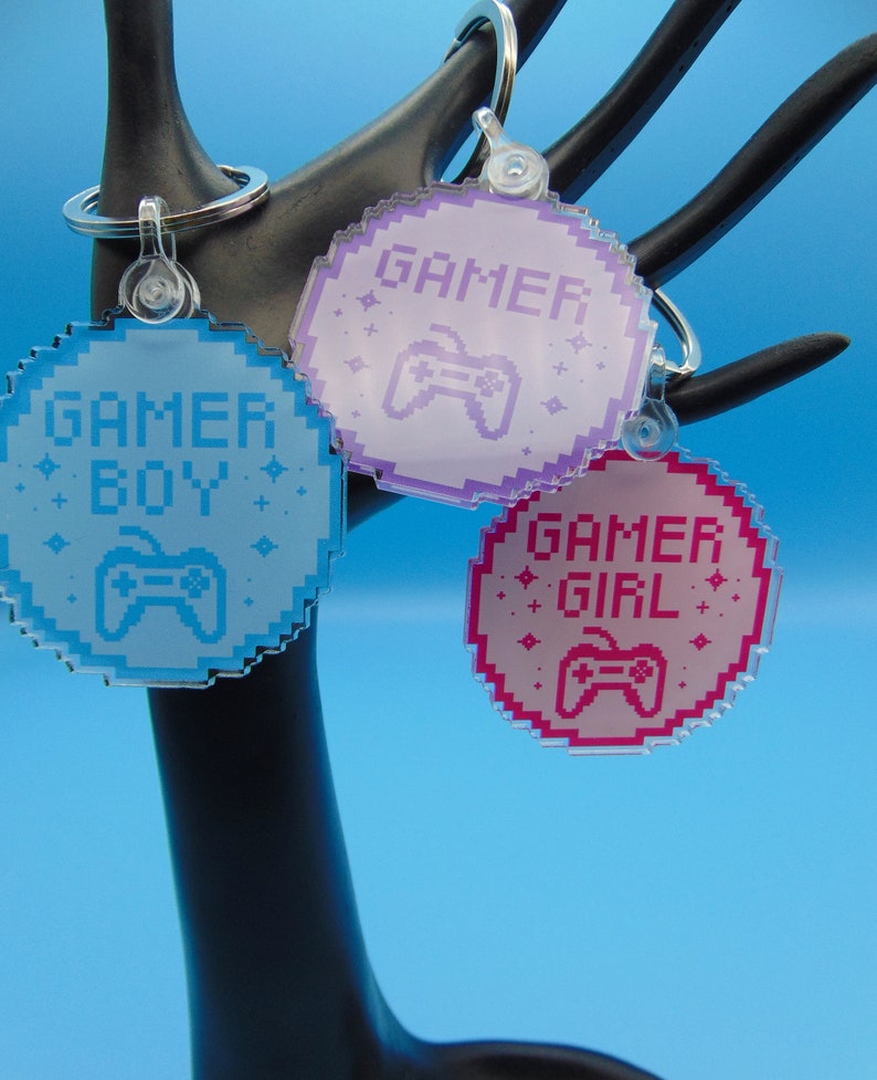 Gamer Acrylic Keychains - Etsy