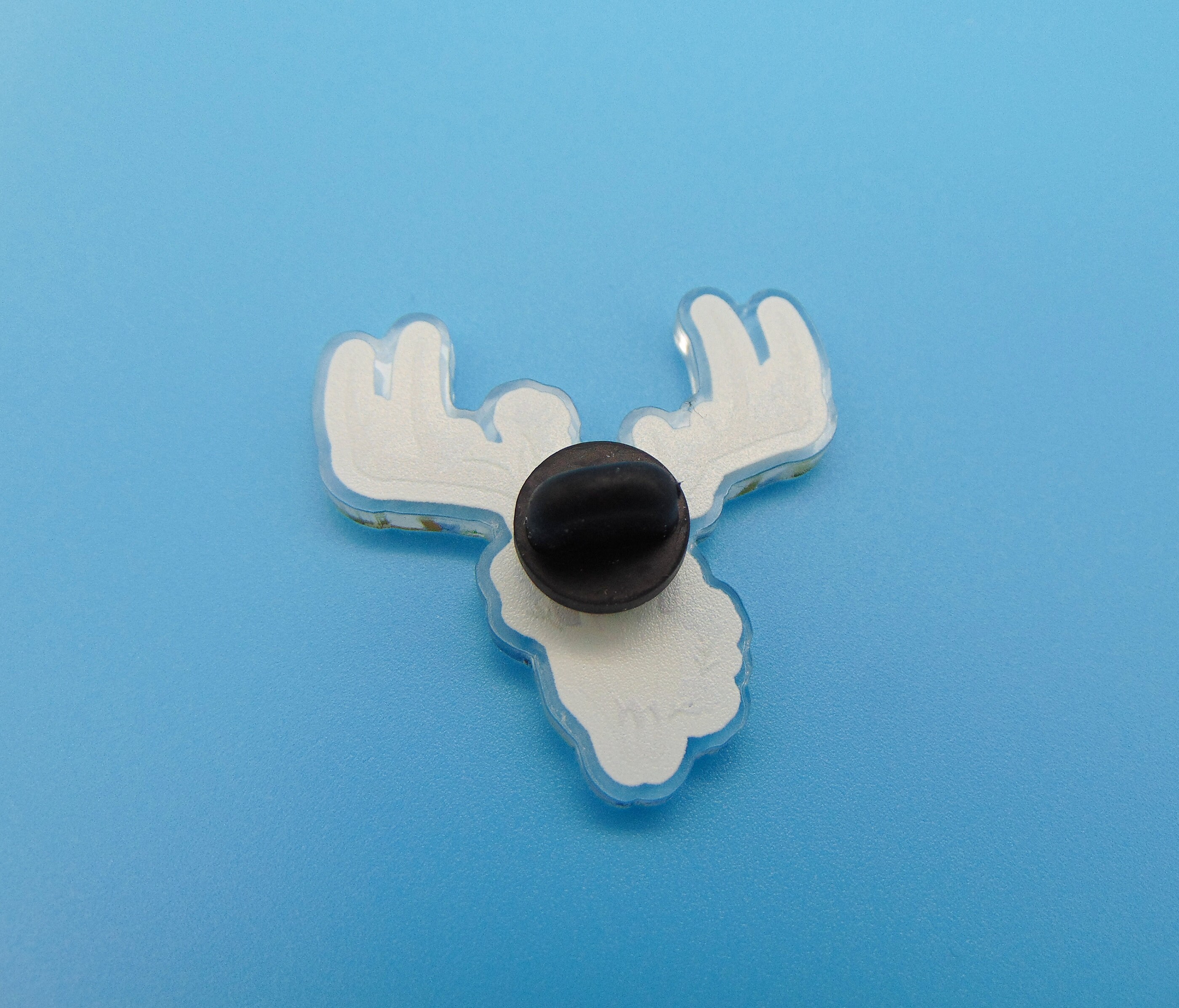 Deer Skull Acrylic Pin 1.25 Inch - Etsy